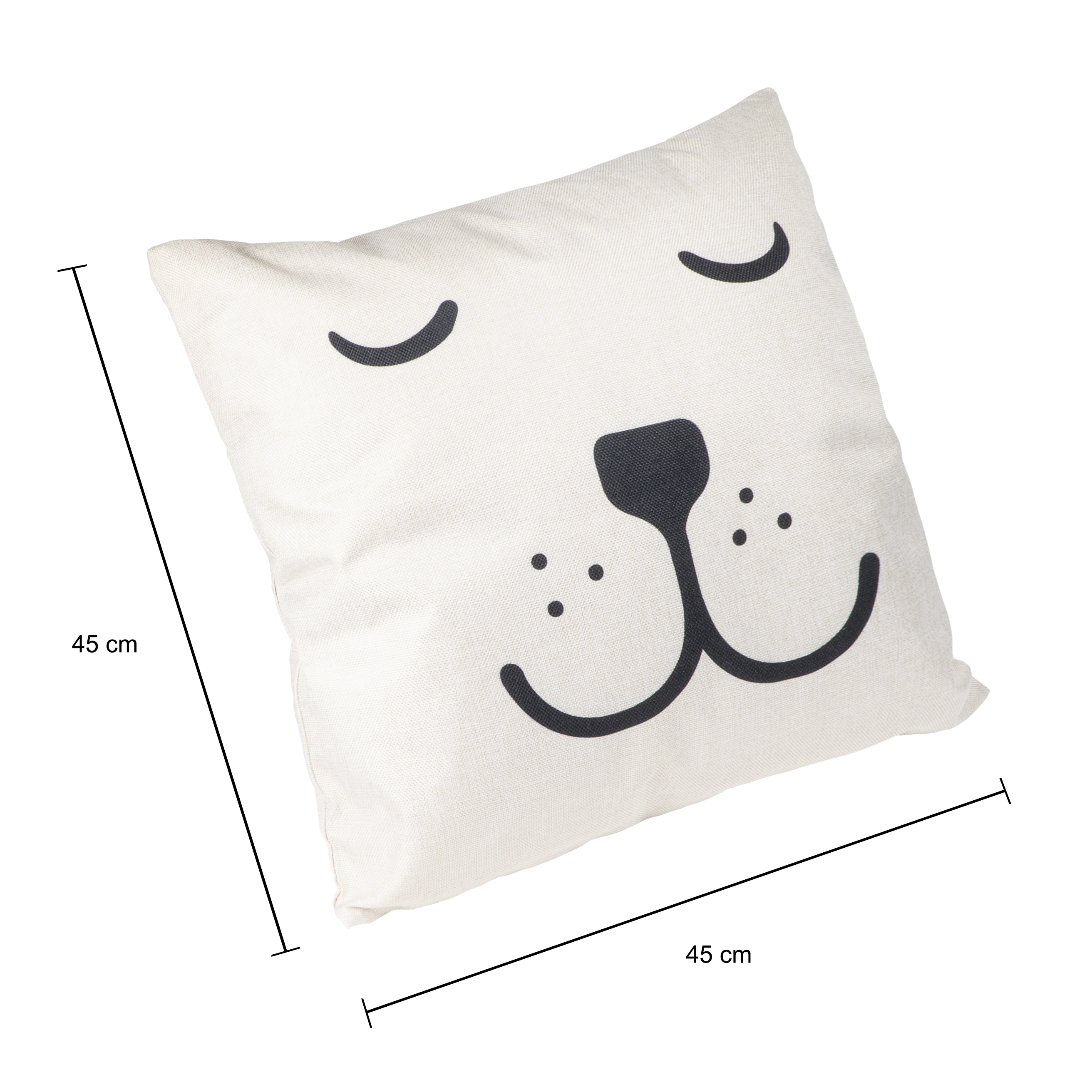 QUVIO Sierkussen gevuld - Slapende beer - 45 x 45 cm - QUVIO ...